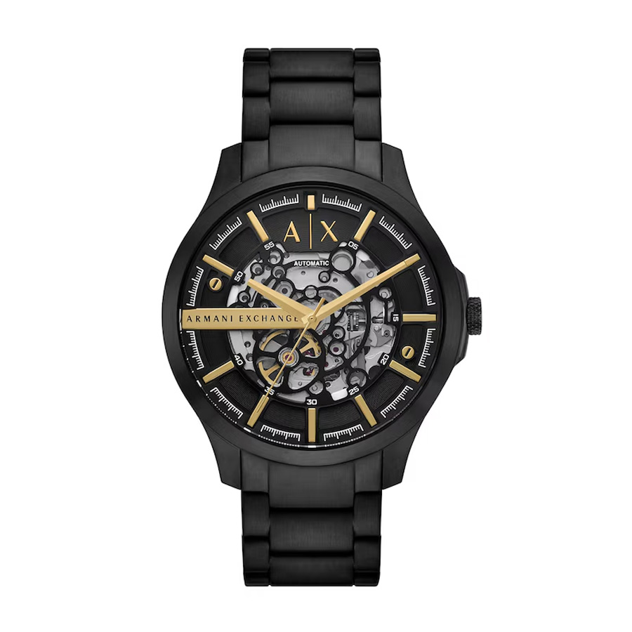 Armani Exchange Hampton Automatic Black Dial Men's Watch AX2463 ...