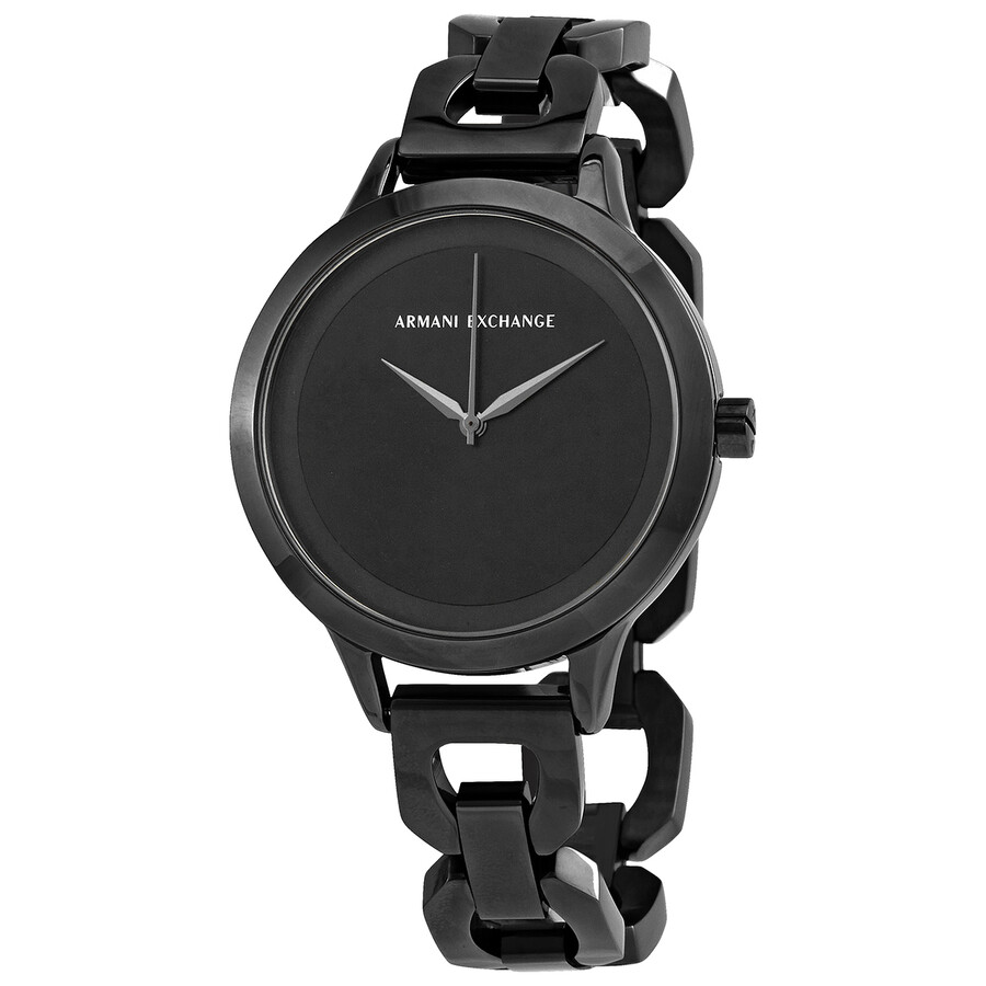 Armani Exchange Quartz Black Dial Ladies Watch AX5614 723763289122 ...