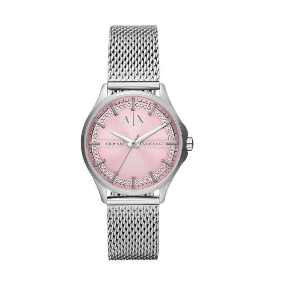 Armani Exchange Quartz Pink Dial Ladies Watch AX5273 723763317405 ...