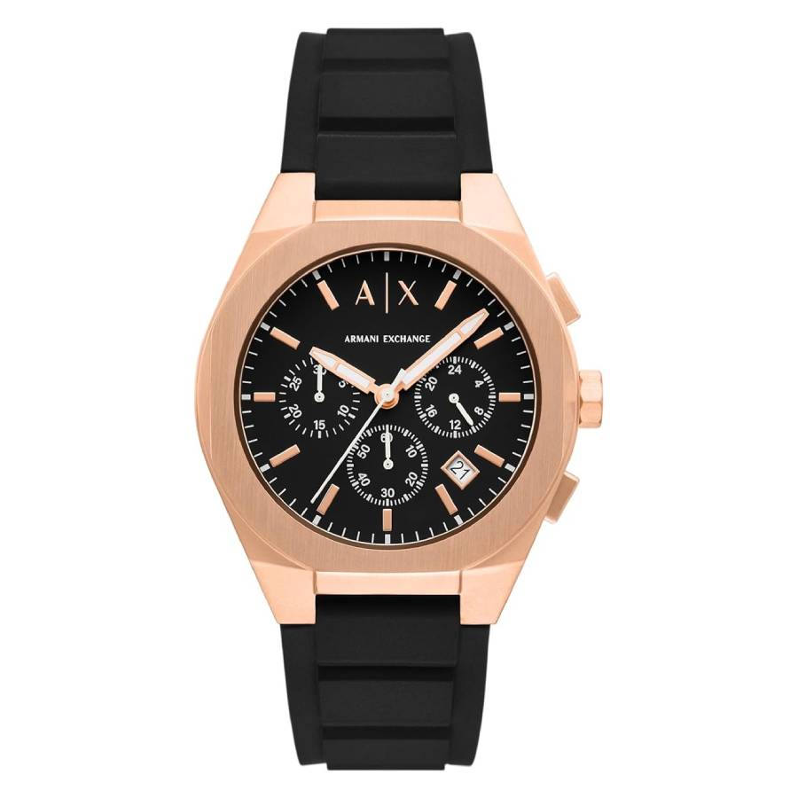 Armani Exchange Sync Chronograph Quartz Black Dial Men's Watch AX4190 ...