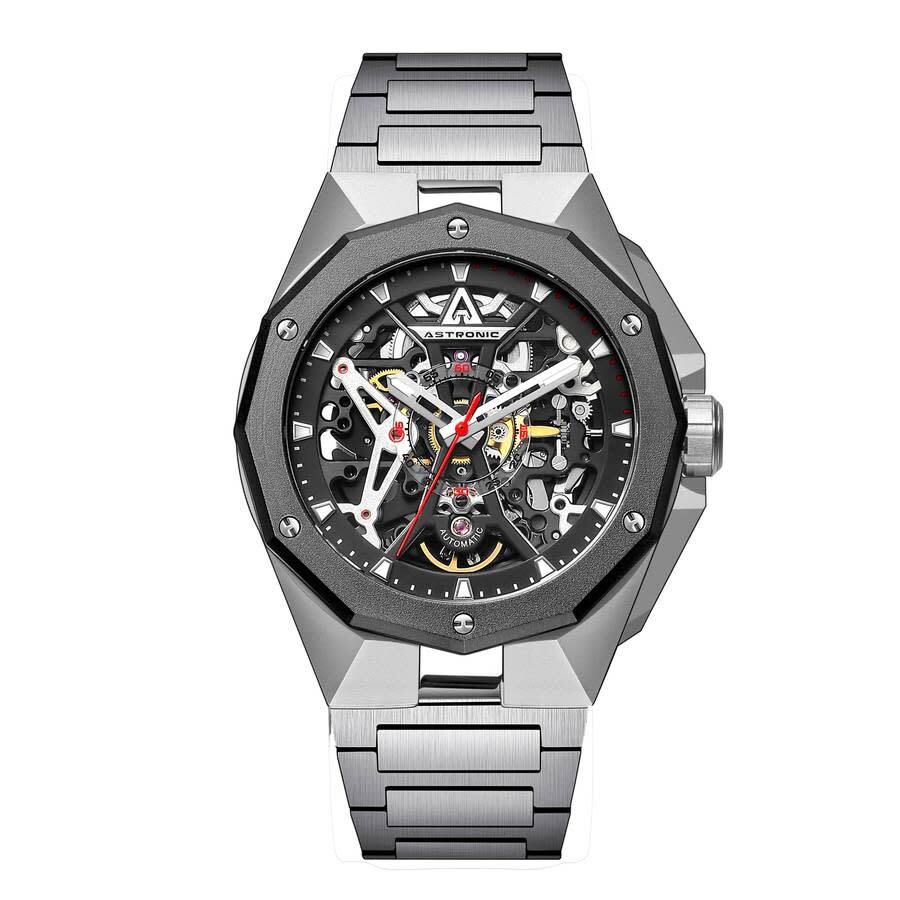 Astronic Apache Skeleton Automatic Gunmetal Dial Men's Watch AVE-64B-BK ...