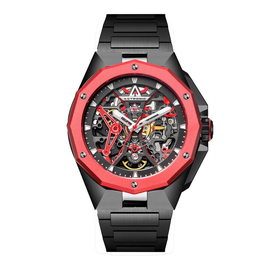 Astronic Apache Skeleton Automatic Gunmetal Dial Men's Watch AVE-64B-RE ...