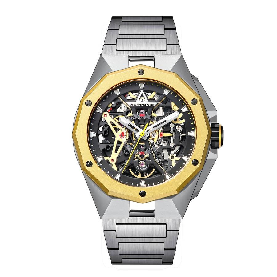 Astronic Apache Skeleton Automatic Gunmetal Dial Men's Watch AVE-64B-YE ...