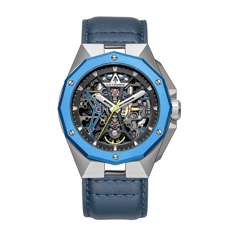 Astronic Apache Skeleton Automatic Gunmetal Dial Men's Watch AVE-64S-BL ...