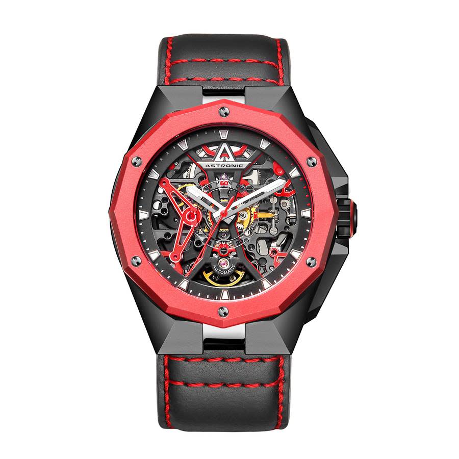 Astronic Apache Skeleton Automatic Gunmetal Dial Men's Watch AVE-64S-RE ...