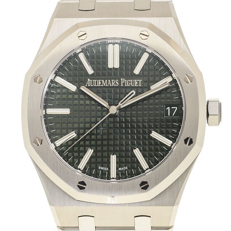 Audemars Piguet Royal Oak Automatic Green Dial Men's Watch 15510ST.OO ...