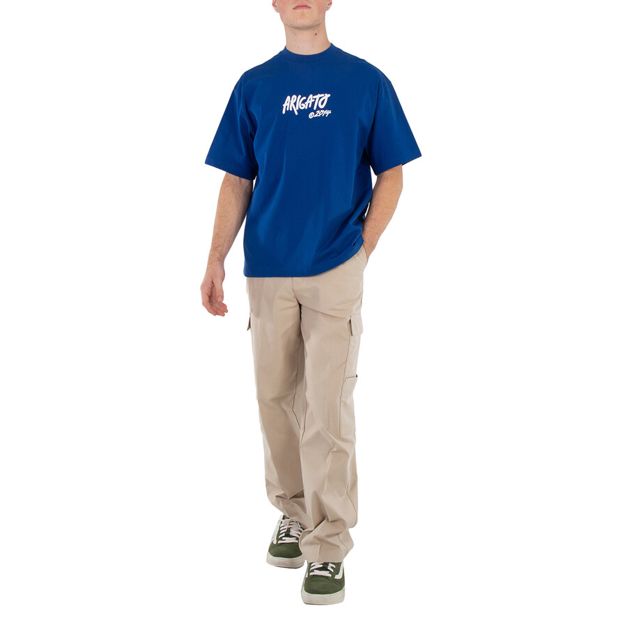 Axel Arigato Tag Printed Cotton T-Shirt, Size Large A1152003 - Clothing ...