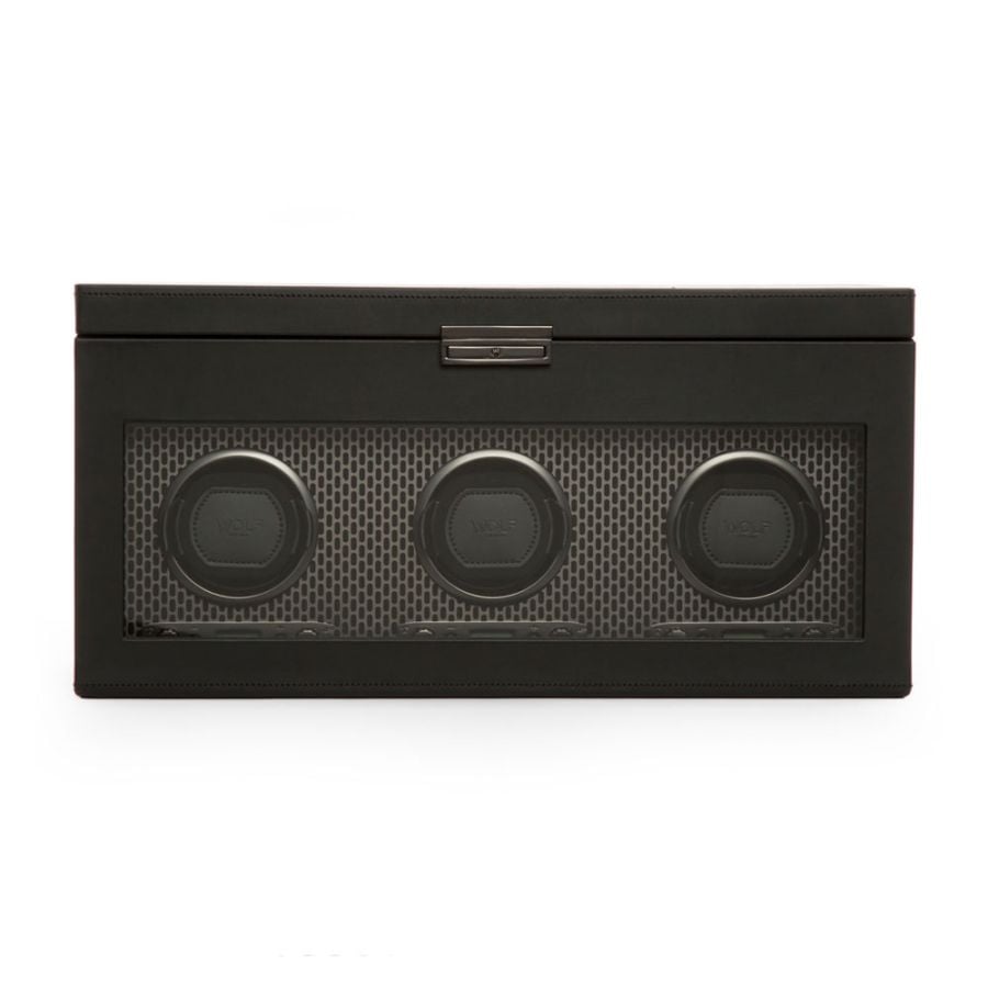 Wolf Designs Axis Triple Watch Winder with Storage 469403 098152740721 ...