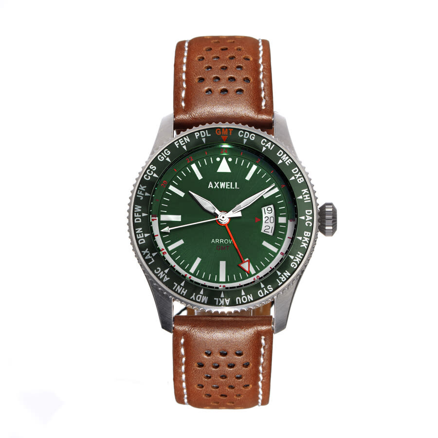 Axwell Arrow Quartz Green Dial Men's Watch AXWAW102-5 840148803527 ...