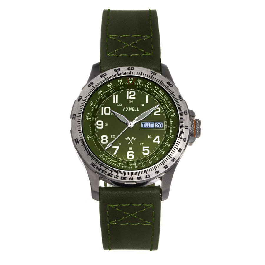 Axwell Blazer Quartz Green Dial Men's Watch AXWAW106-4 840148805460 ...