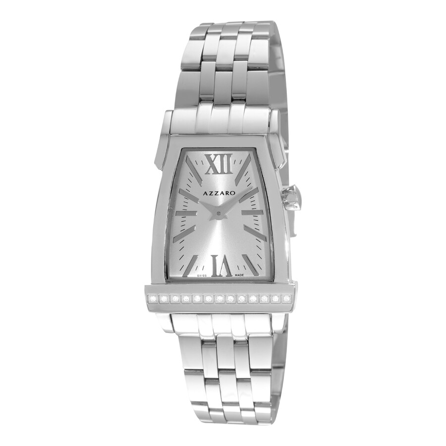 Azzaro A Silver Dial Stainless Steel Ladies Watch AZ2146.12SM.600 ...