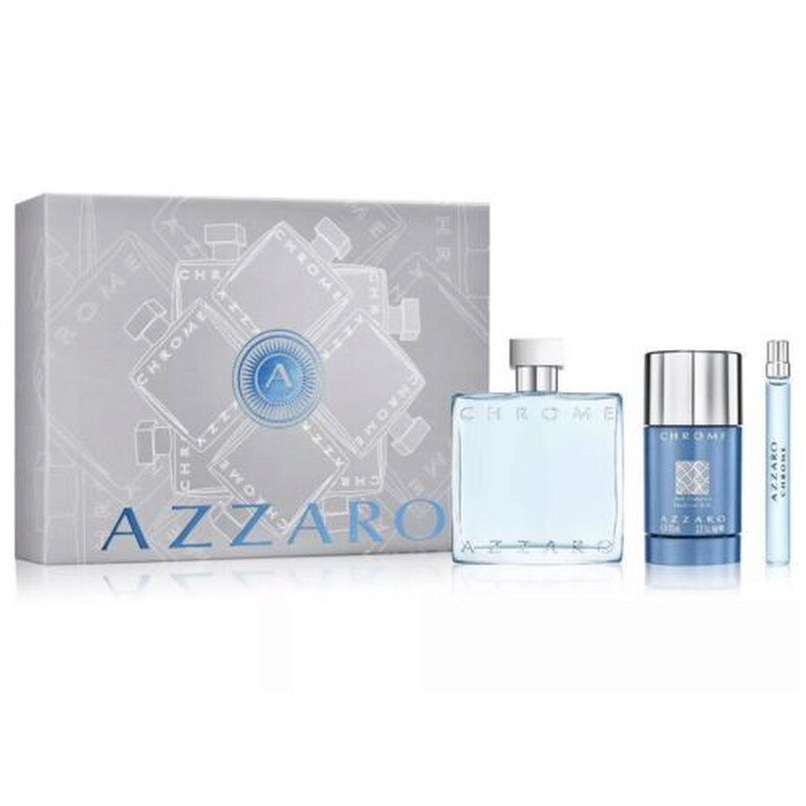 Azzaro Men's Chrome Gift Set Bath & Body 3614273683098 - Fragrances ...