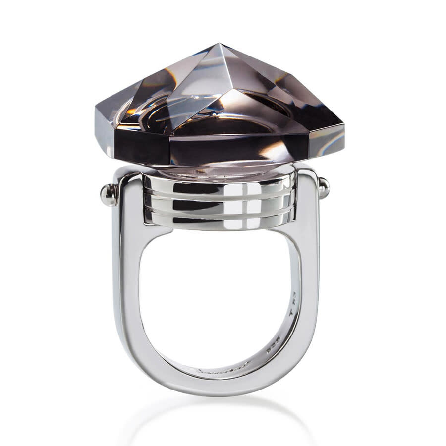 Baccarat Women's BOUCHON DE CARAFE Silver Crystal Ring 2801221 - Jomashop