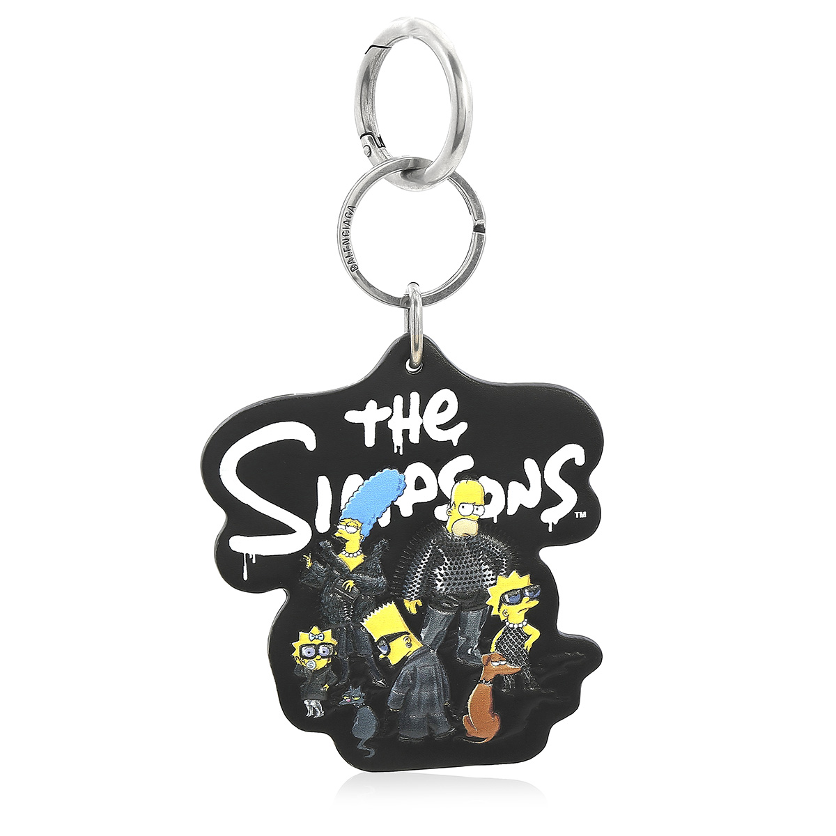 Balenciaga Black X The Simpsons 20th Television Leather Keychain 678769 ...