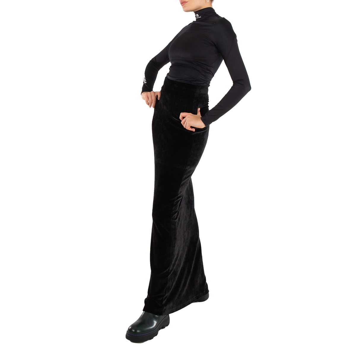 Balenciaga Ladies Black Sporty B Activewear Top, Brand Size 40 (US Size ...