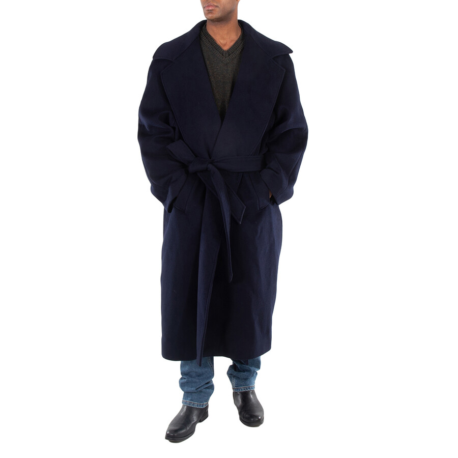 Balenciaga Ladies Dark Navy Raglan Coat, Brand Size 44 (US Size 10 ...