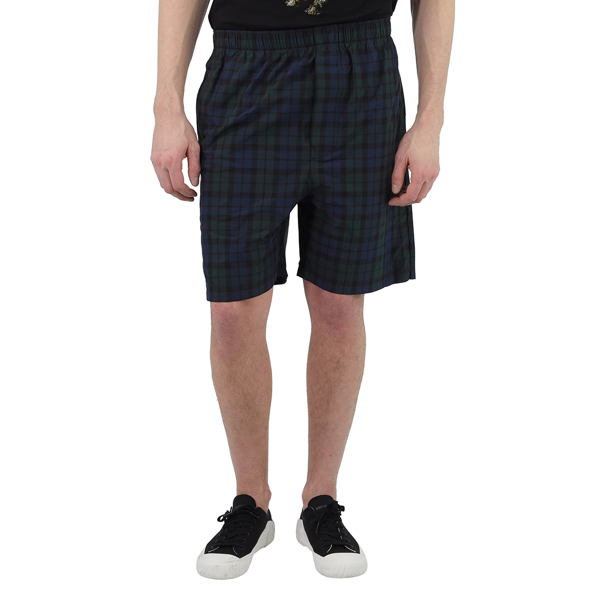 Balenciaga Men's Parisian Check Cotton-blend Shorts Clothing - Fado.vn