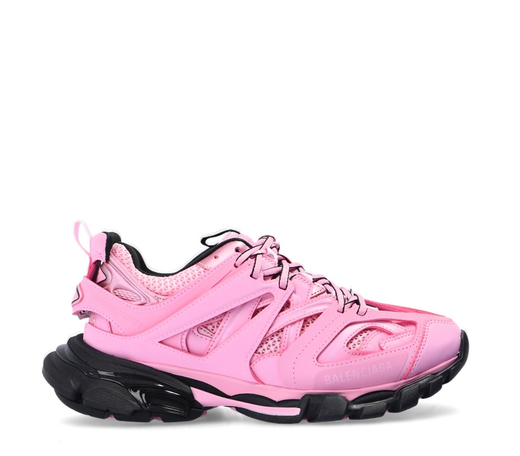 Balenciaga Pink Technical Mesh And Nylon Track Sneakers, Brand Size 38 ...