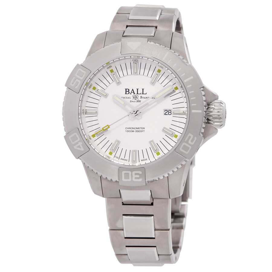 Ball Engineer Hydrocarbon Automatic Chronometer White Dial Men's Watch ...