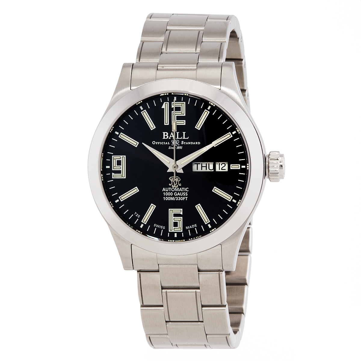 Ball Engineer III Automatic Black Dial Men's Watch NM2182C-S10J-BK ...