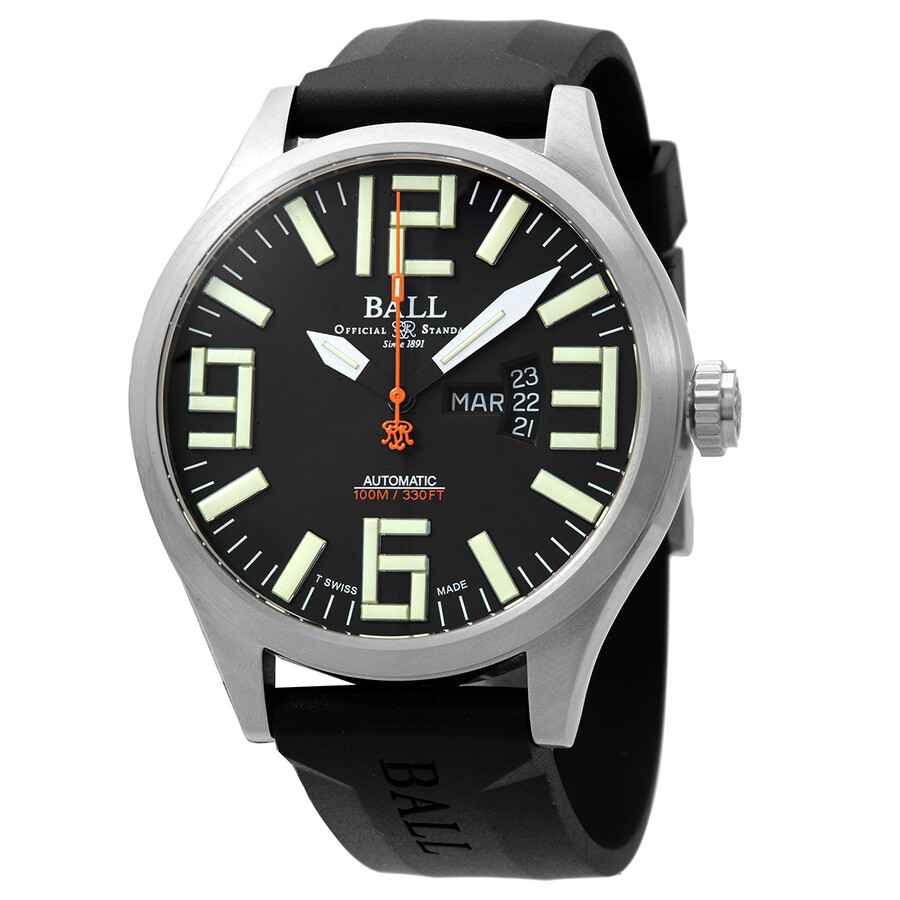 Ball Engineer Master II Aviator Automatic Black Dial Men's Watch ...