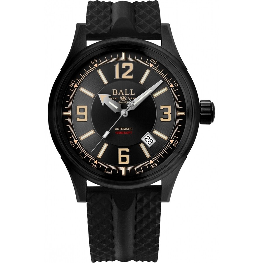 Ball Fireman Automatic Black Dial Men's Watch NM3098C-P1J-BKBR ...