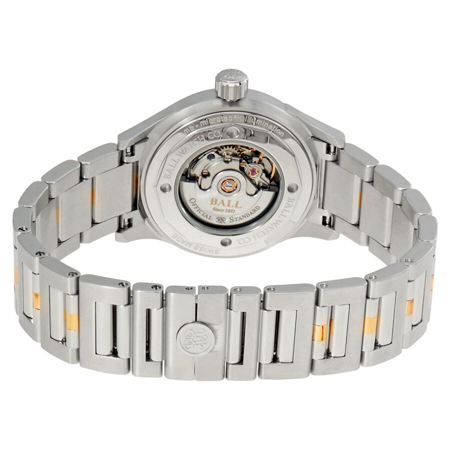 Ball Fireman Automatic Stainless Steel with 18kt Yellow Gold Ladies ...