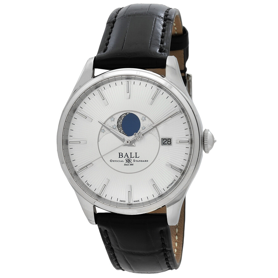 Ball Trainmaster Automatic Silver Dial Men's Watch NM3082D-LLJ-SL ...