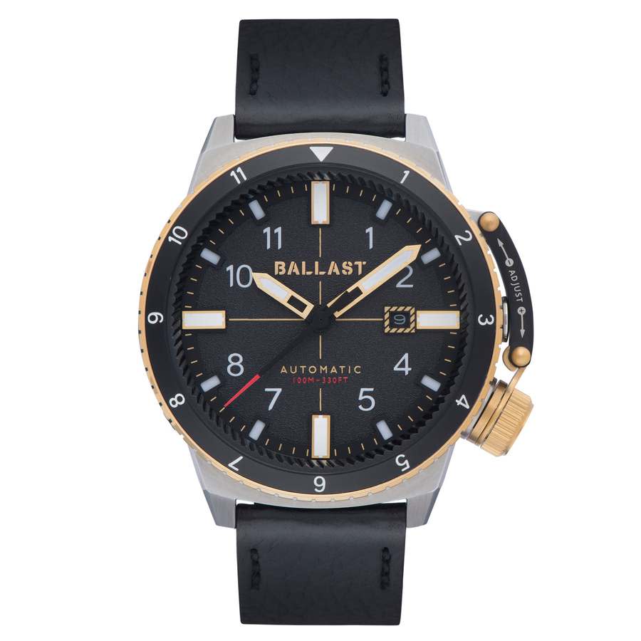 Ballast Trafalgar (Dual Time) Automatic Black Dial Men's Watch BL-3142 ...