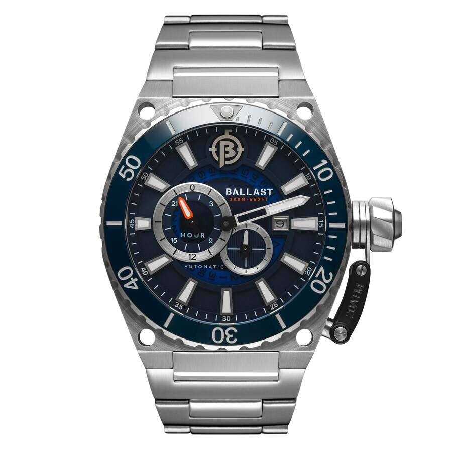 Ballast Valiant GMT Automatic Blue Dial Men's Watch BL-3143-33 194595025781 - Watches, Valiant ...