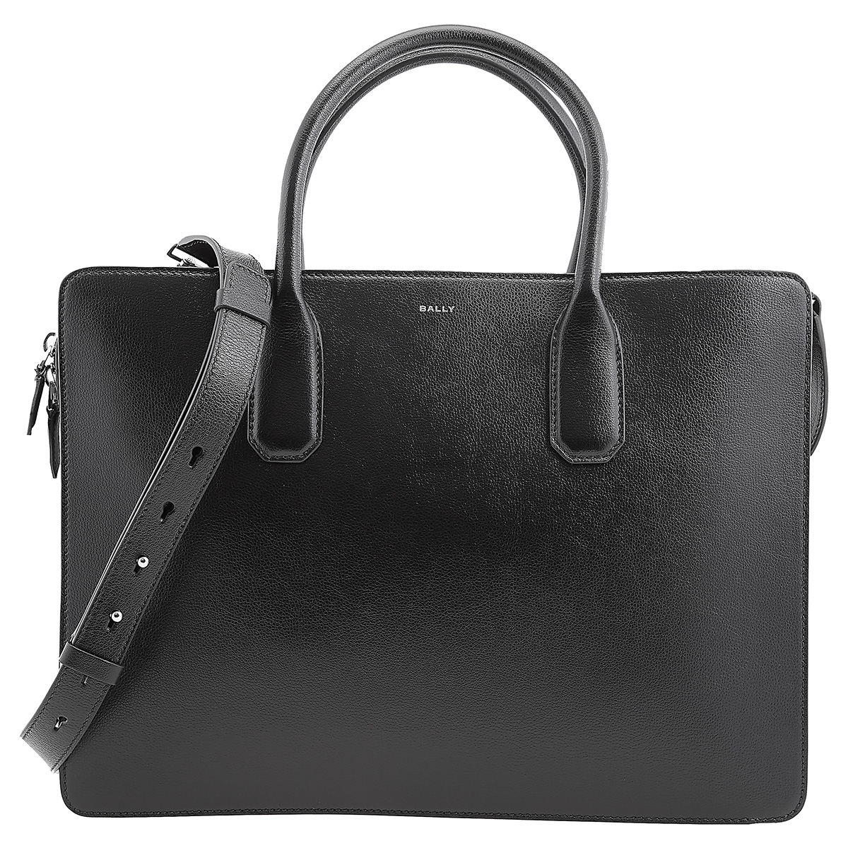 Bally Banque Black Leather Business Bag 6304829 7617659976018 ...