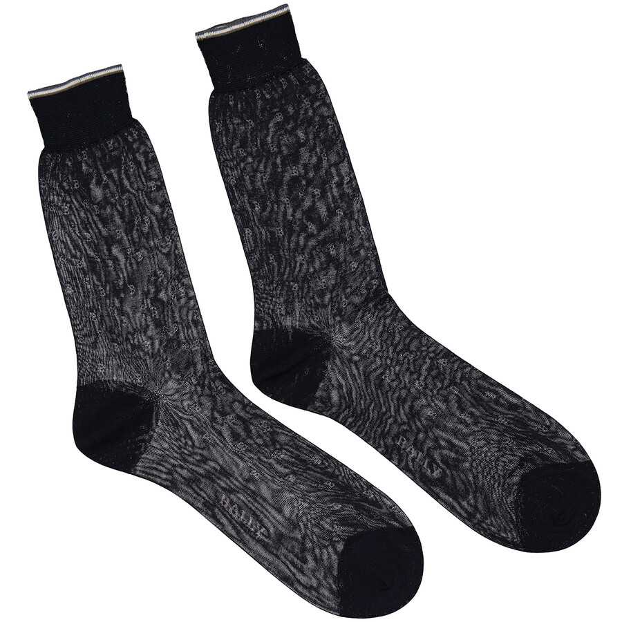 Bally Blue Soft Cotton Classic "B" Logo Socks, Brand Size 40 6227353 ...