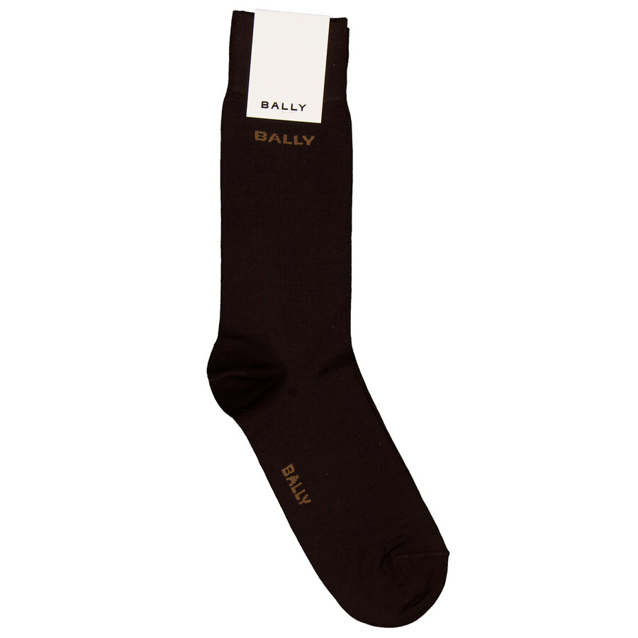 Bally Logo-Intarsia Socks, Size 39-40 MSO00G-U864 - Jomashop
