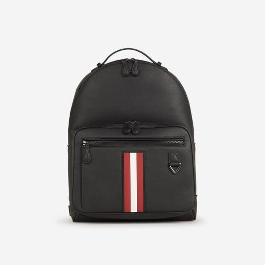 Bally Mavrick Black Leather Backpack 602334 25879 F006 7612506485552 ...