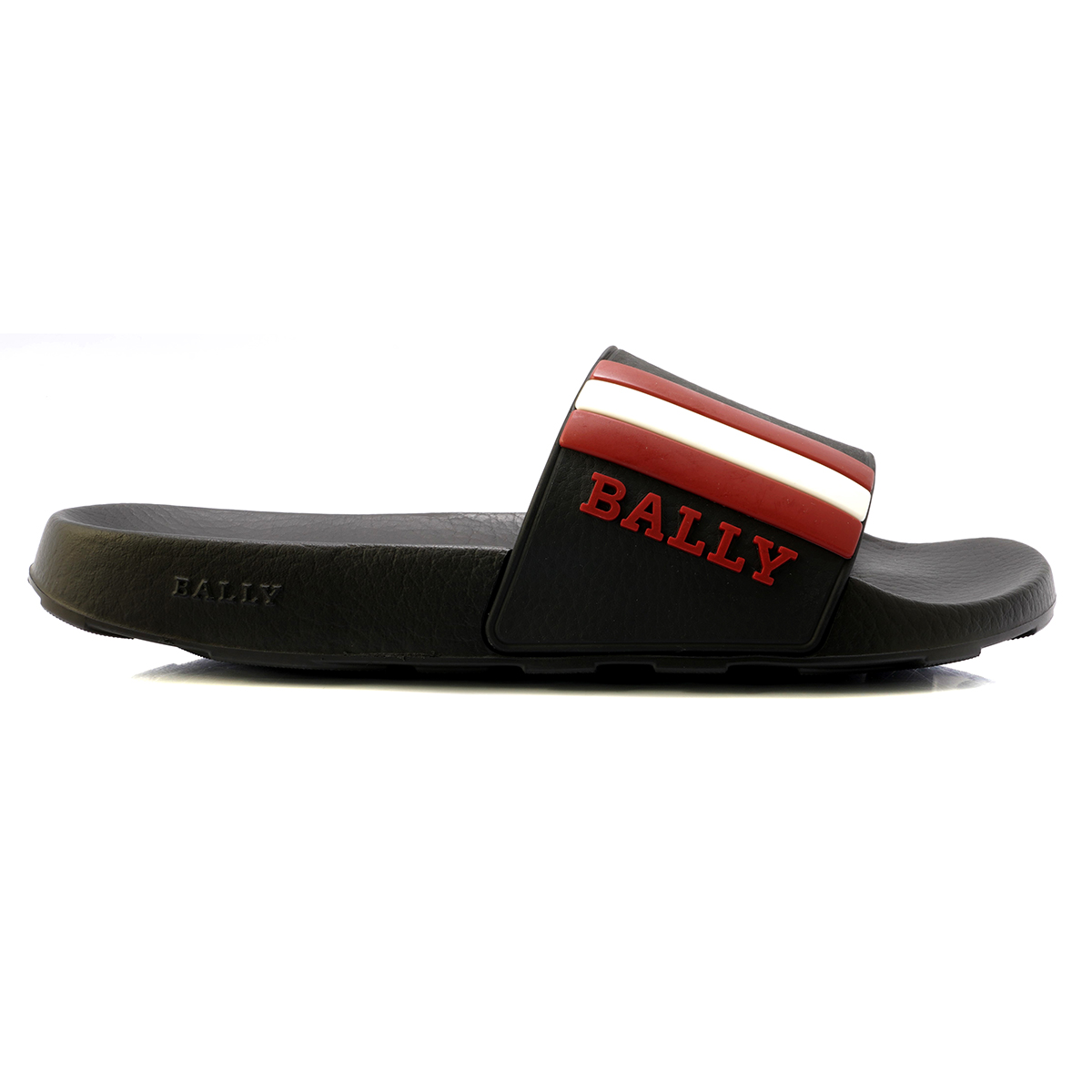 Bally Men's Black Saxor Slide, Brand Size 6 (US Size 7 D) 6219588 ...