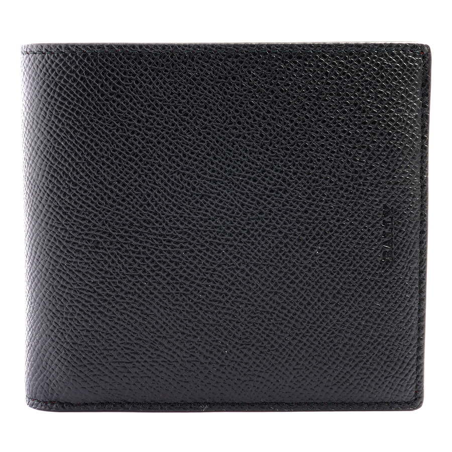 Bally Men's Byie Black Bi-fold Leather Wallet 6205291 7612509515126 ...