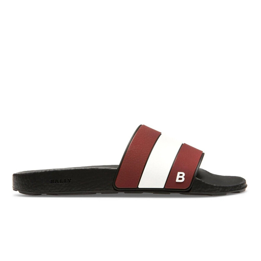 Bally Men's Sleter Rubber Slide Sandals, Brand Size 7 (US Size 8 ...