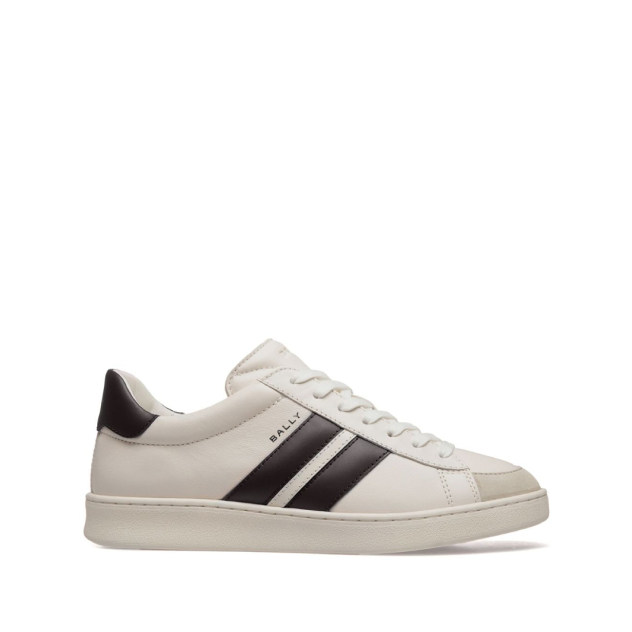Bally Round Toe Lace-Up Leather Sneakers WK009L-I013 7613466183250 ...