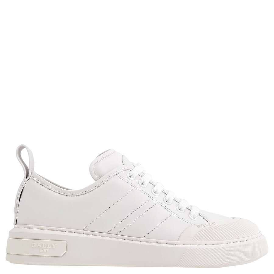 Bally White Medyn Leather Sneaker, Brand Size 9 E ( US Size 10 D ...