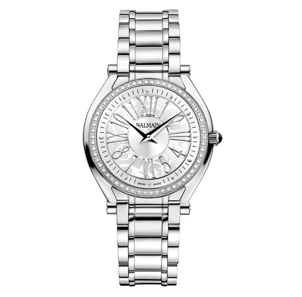 Balmain Euphelia Quartz Diamond Silver Dial Ladies Watch B41553312 ...