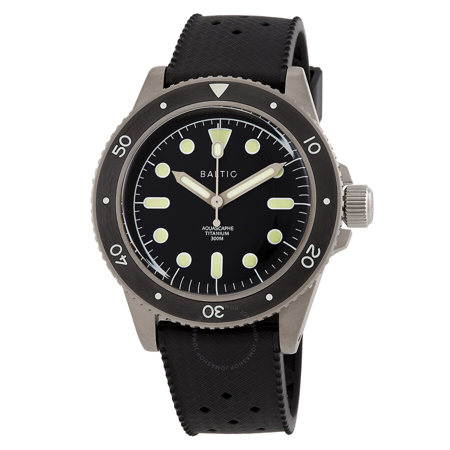 Baltic Aquascaphe Automatic Black Dial Men's Watch AQUADUABLACKPVD ...