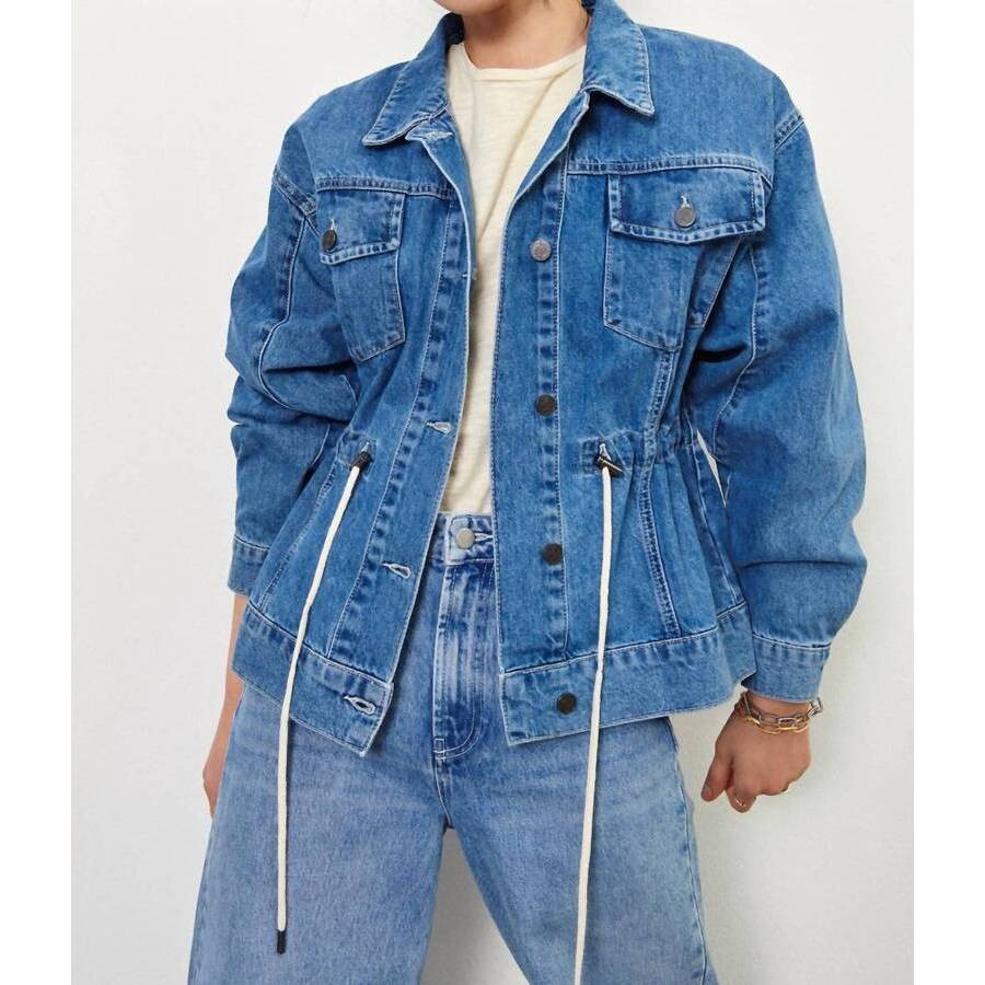 Ba&Sh Ladies Edson Denim Jacket Light Used Blue, Size Small 63042-Light ...