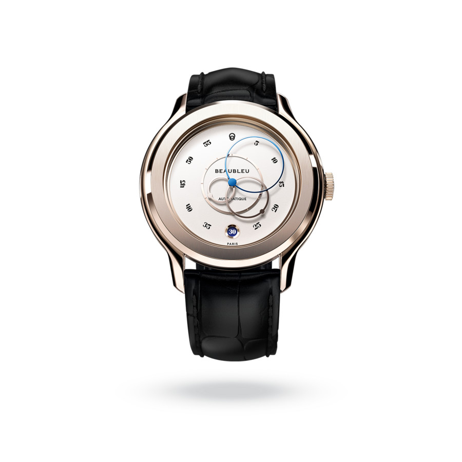 Beaubleu Ecce Lys Automatic Rose Gold Dial Men's Watch BB-LYS-Black ...