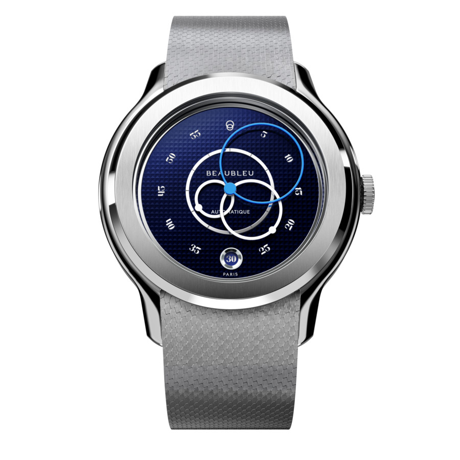 Beaubleu Ecce Smalt Automatic Blue Dial Men's Watch BB-SMA-Steel ...