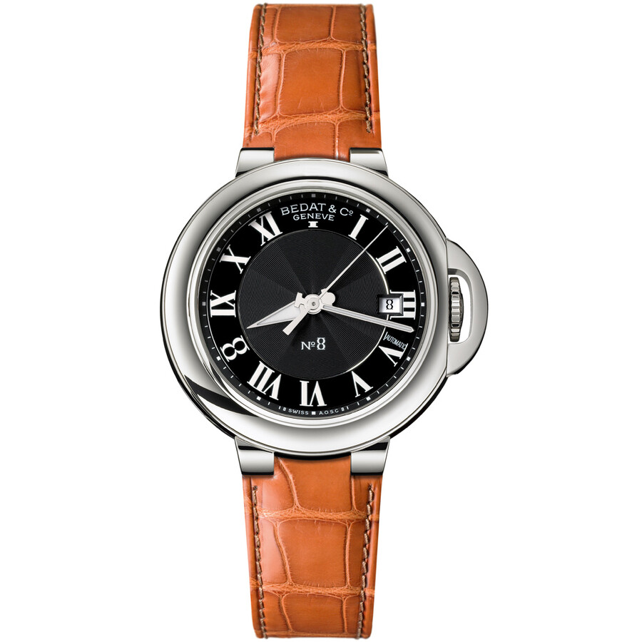 Bedat No. 8 Black Dial Brown Leather Automatic Men's Watch 831.010.300 ...