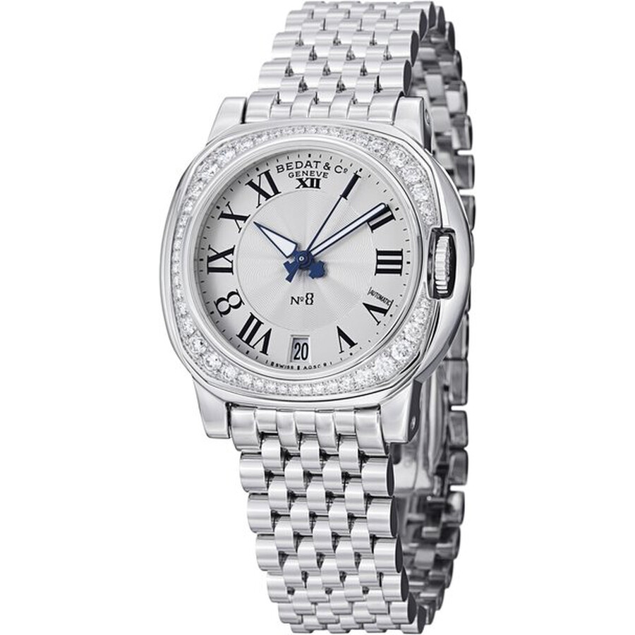Bedat No 8 Silver Dial Diamond Automatic Ladies Watch 838.061.100 ...