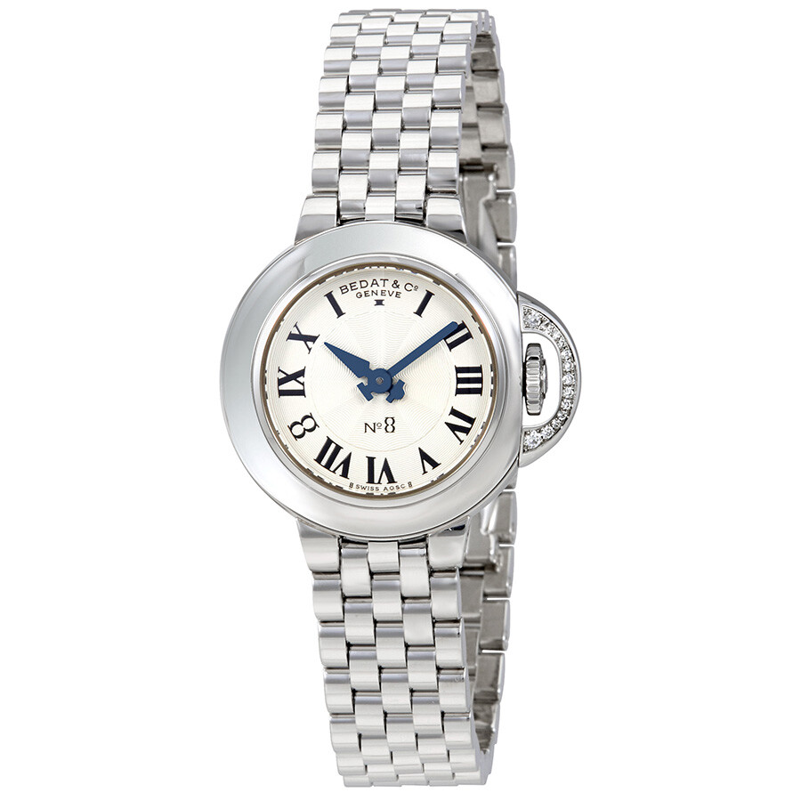 Bedat No. 8 Silver Dial Diamond Ladies Watch 827.021.600 609613488467 ...