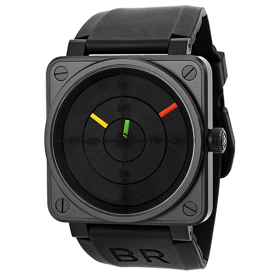 Bell And Ross Aviation Radar Black Dial Black PVD Stainless Steel ...