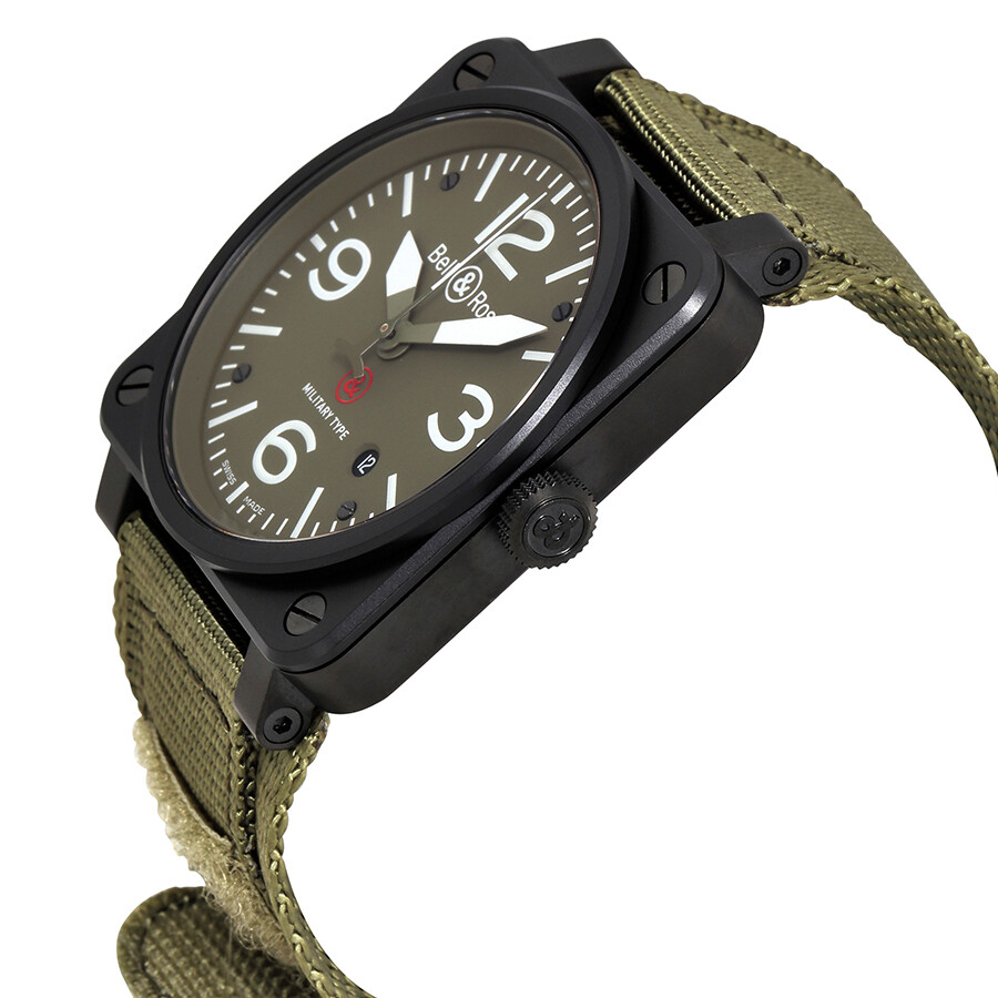 Bell and Ross Military Type GI Joe Edition Men's Watch BR03-92-S ...