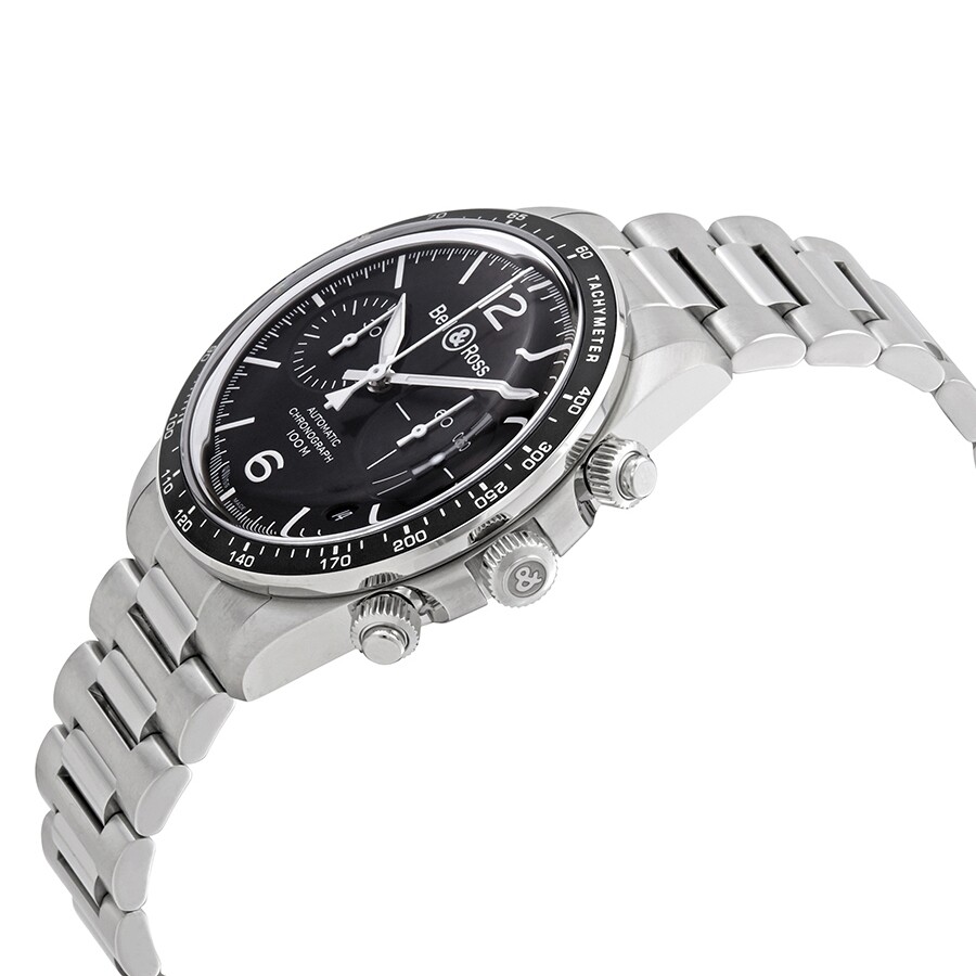 Bell and Ross Vintage V2-94 Chronograph Automatic Black Dial Men's ...